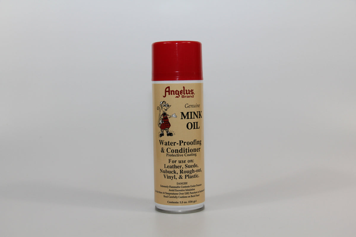 Angelus Mink Oil Aerosol Water-Proofing and Conditioner 5.5 oz – J.H ...